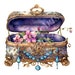 Jewelry Box Clipart, Vintage Jewelry Box Clipart, Instant Digital ...