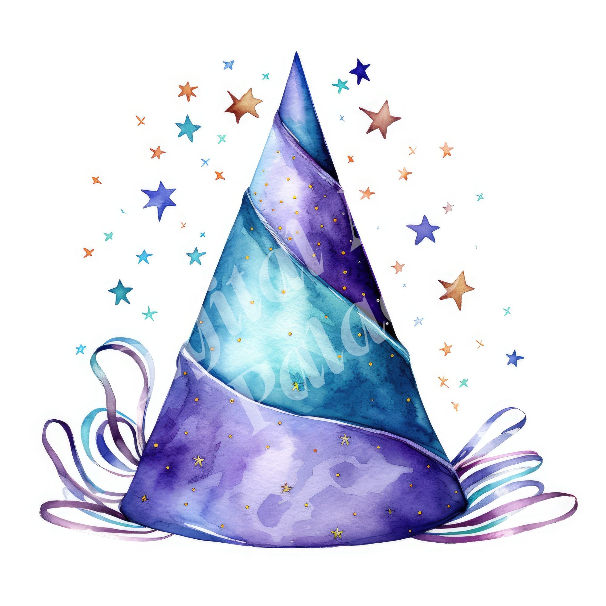 Birthday Hat Clipart, Party Hat Clipart, Jpgs, Instant Digital Download ...