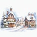 Winter Village Clipart, Christmas Village Clipart, Jpgs, Instant ...