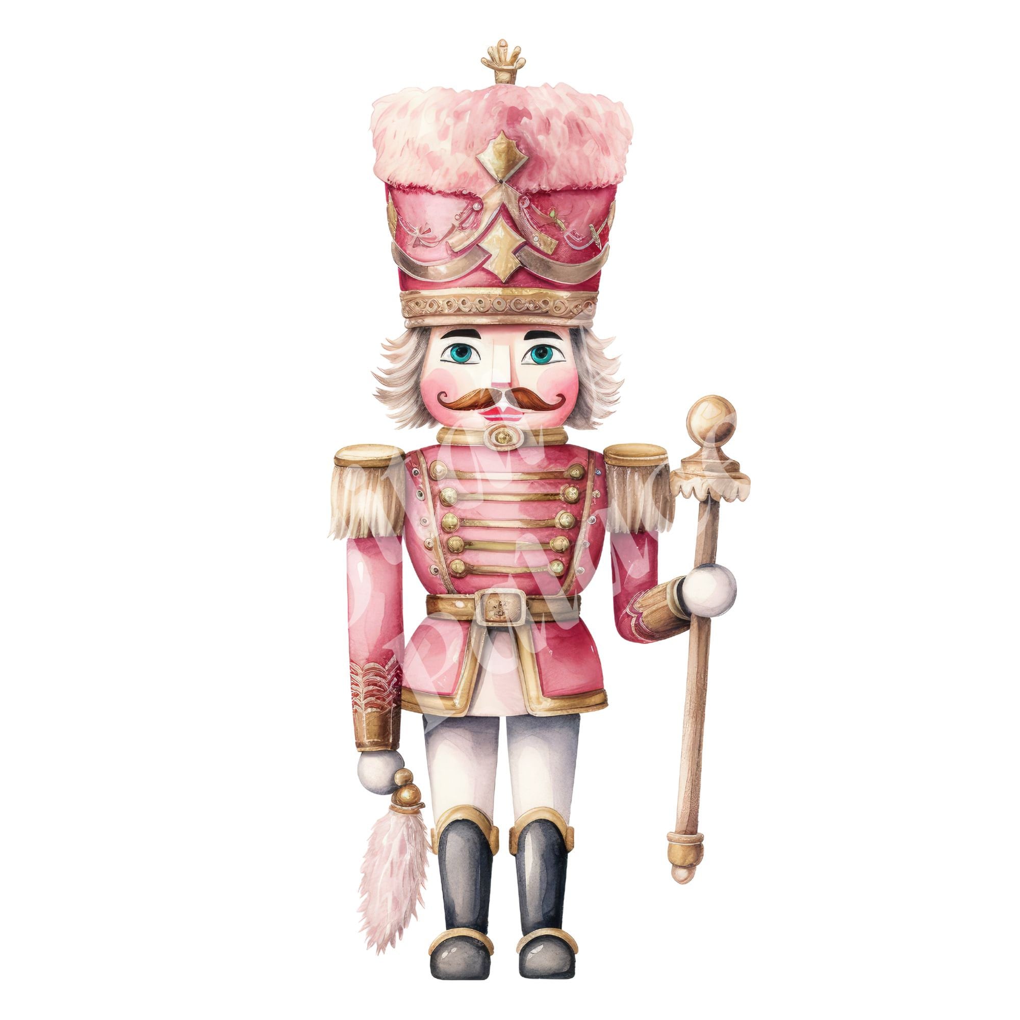 Pink Nutcracker Clipart, Christmas Nutcracker Clipart, Jpgs, Instant ...