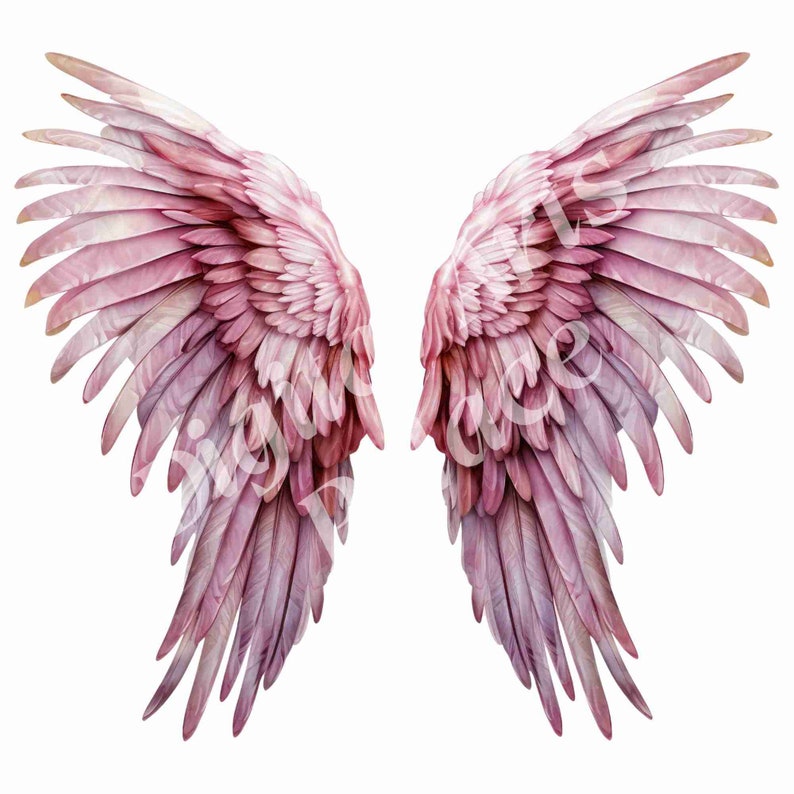 Angels Wings Clipart, Angelic Fantasy Clipart, Jpgs, Instant Digital ...