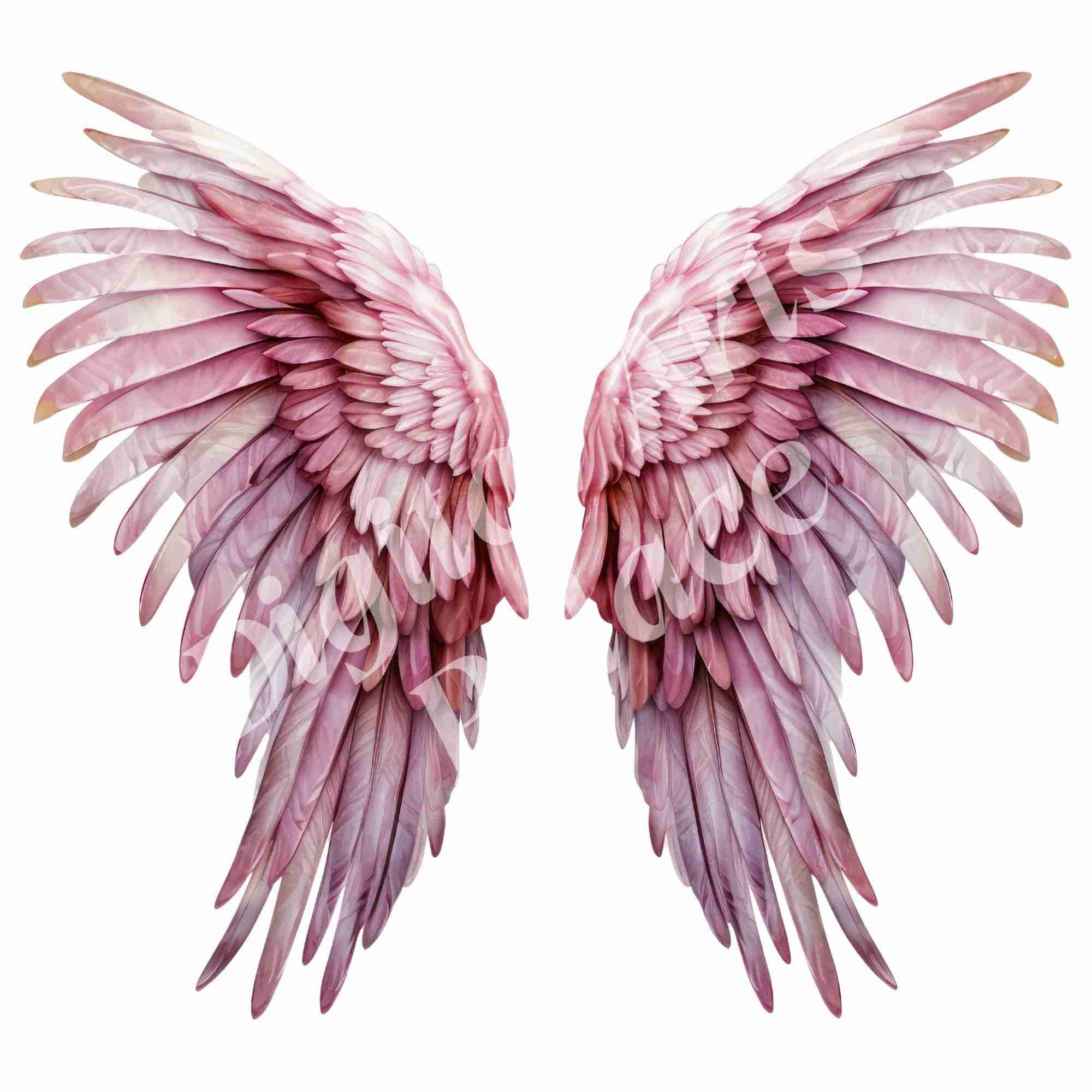 Angels Wings Clipart, Angelic Fantasy Clipart, Jpgs, Instant Digital ...
