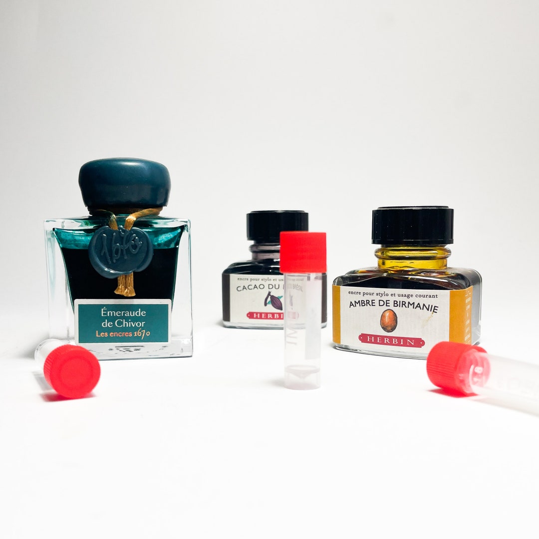 J. Herbin Ink for Fountain Pens / Inkwells, Ink Samples Ink Samples ...