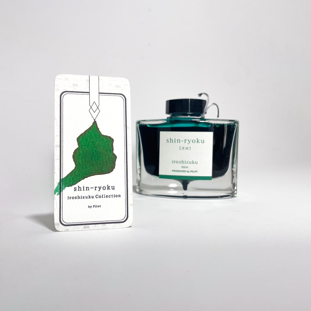 Pilot Iroshizuku Shin-ryoku Ink Bottle 15 Ml, 50 Ml and 4 Ml Ink Sample ...