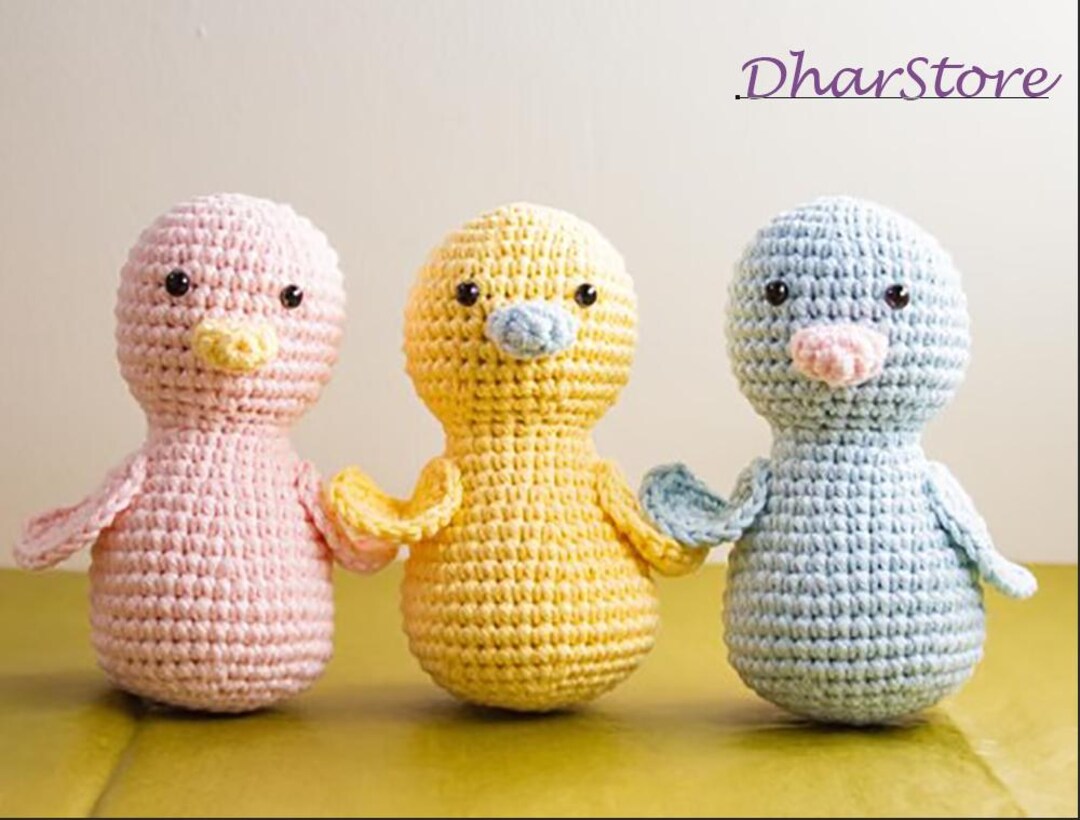 Chick Crochet Pattern - Crochet Chick-a-peeps Amigurumi - Easter ...