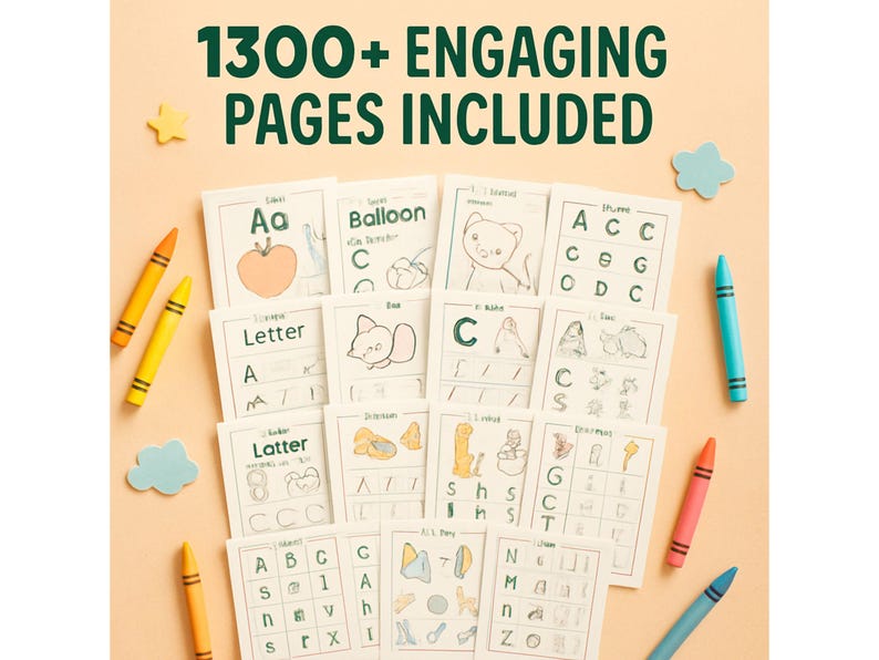 1300+ Alphabet Worksheets for Kids | A4 Printable PDF | ABC Tracing ...