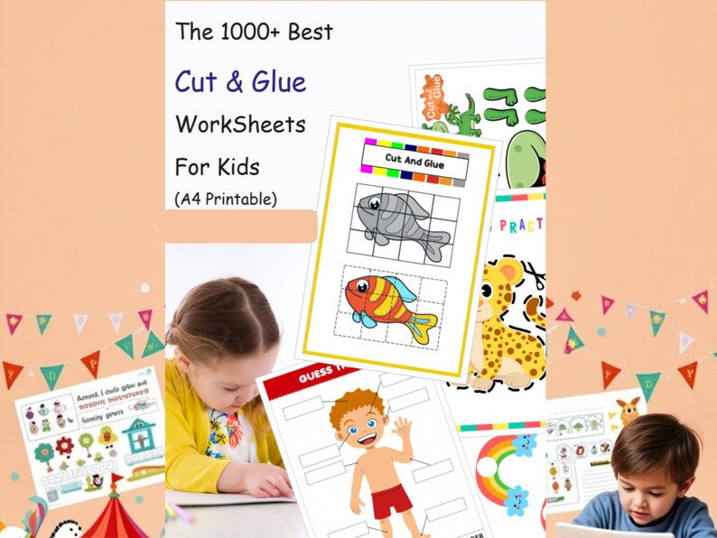 1000+ Printable Cut & Glue Worksheets PDF | Preschool Learning ...