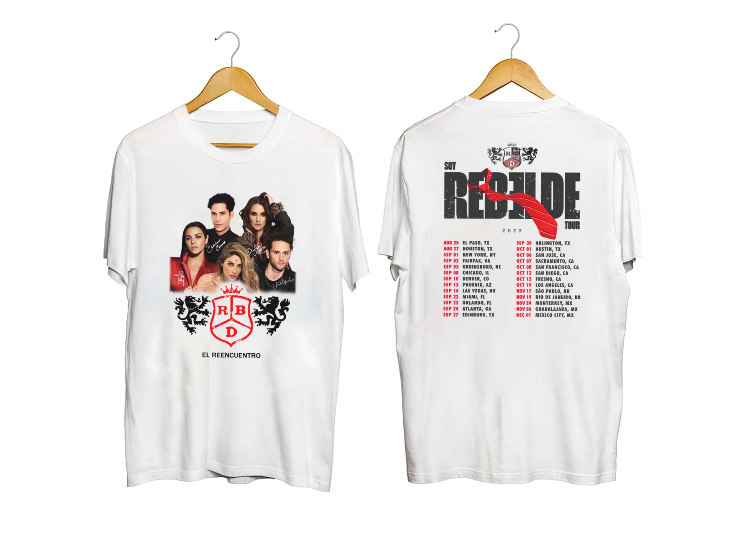 Soy Rebelde Tour 2023 Shirt, Rebelde Tour Shirt 2023, RBD Touring sold ...