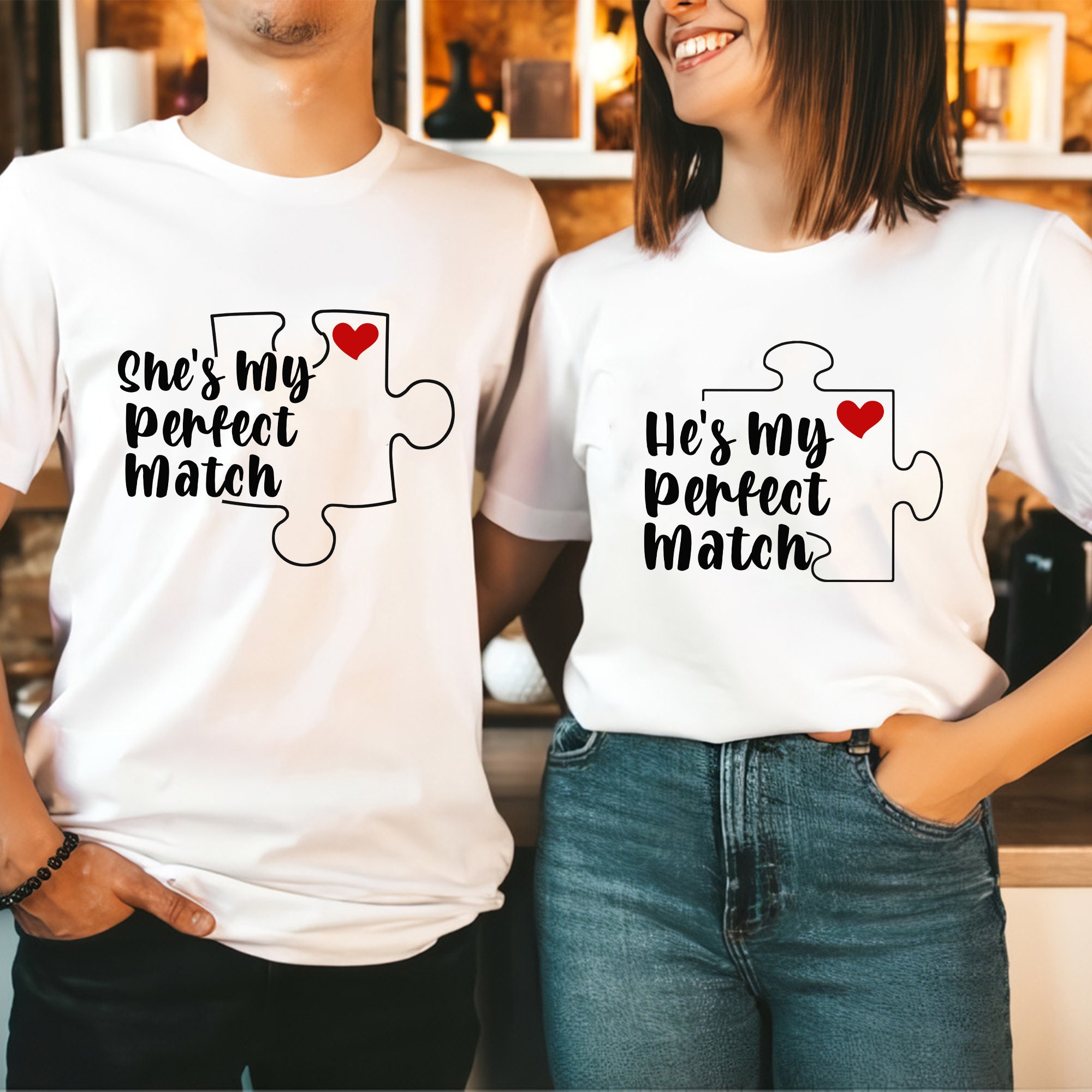 He's My Perfect Match She's My Perfect Match Shirt - Etsy