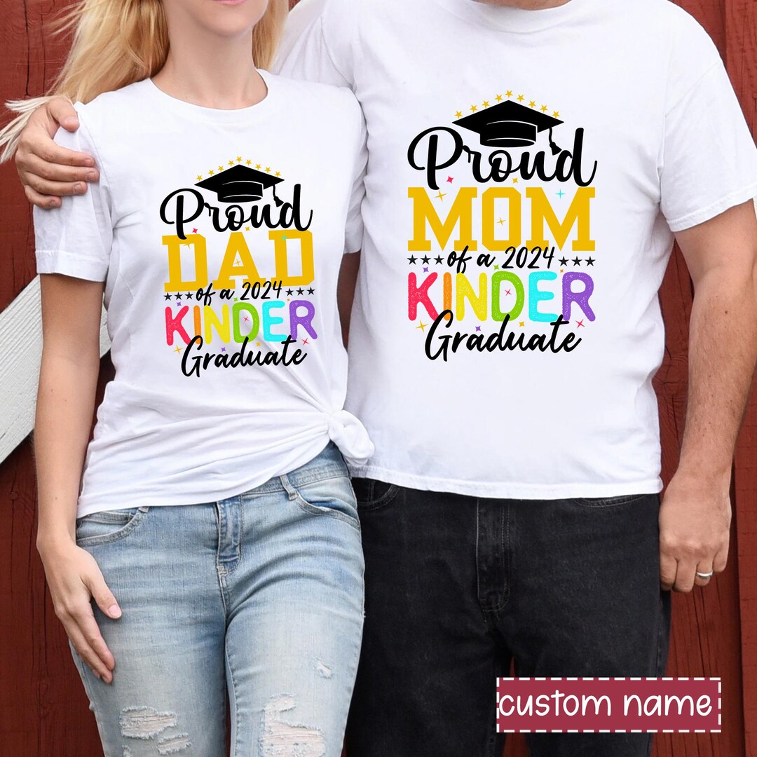 Personalized Proud Family of Kindergarten 2025 Graduate Shirt, Kid ...
