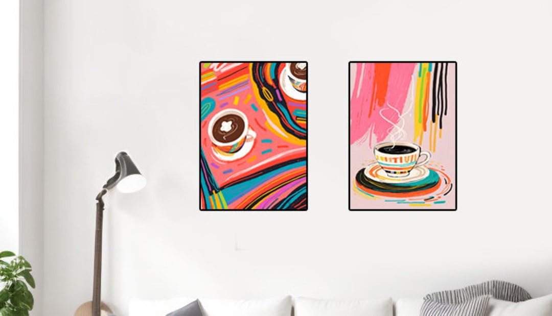 Coffee Art Posters Set, Easy Download, Instant Download, Printable ...
