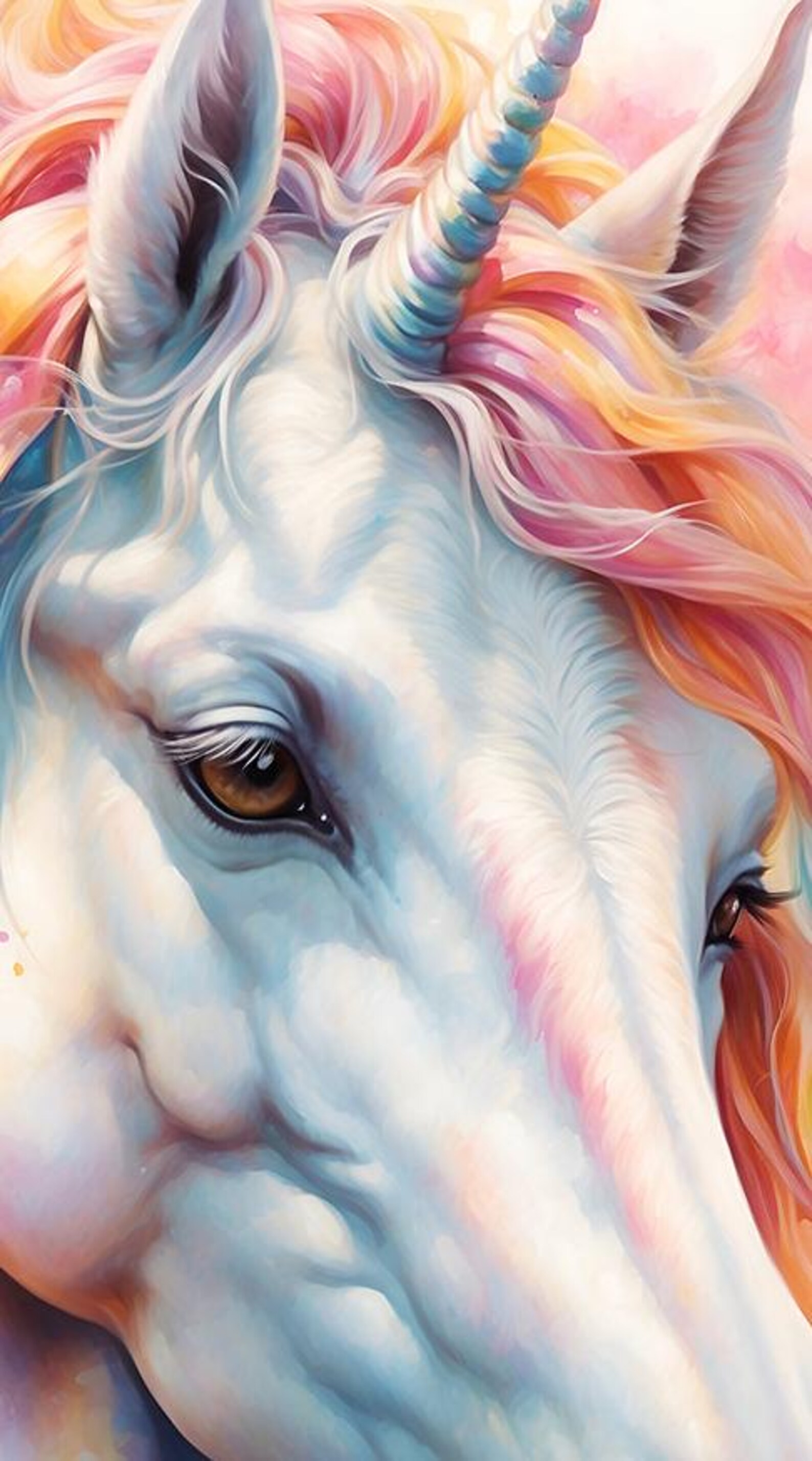 Nursery Unicorn Poster, Rainbow Color, Easy Download, Instant Download ...