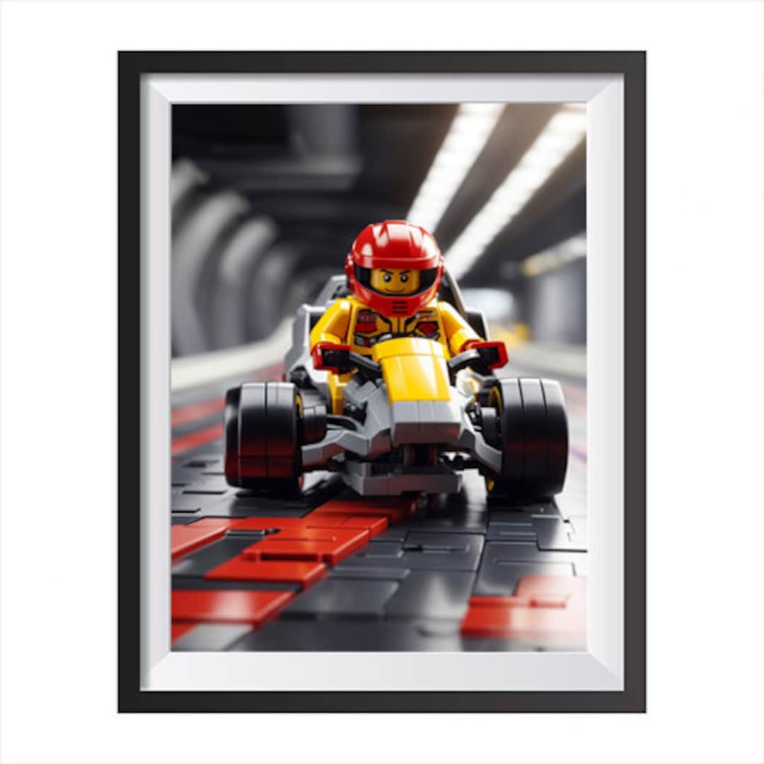 Toy Figure Poster Racer, Racing Adventure, Present for Kids, Gift for ...