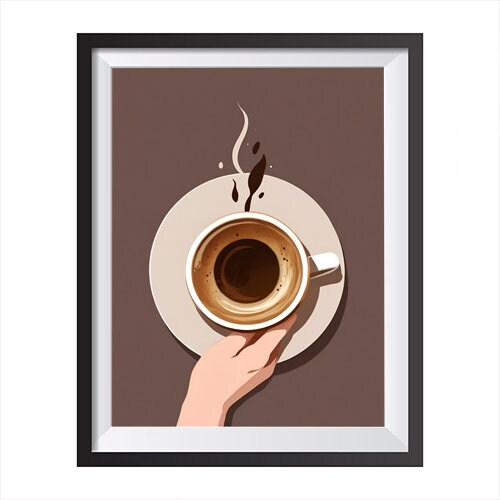 Coffee Art Poster, Easy Download, Instant Download, Printable Present ...