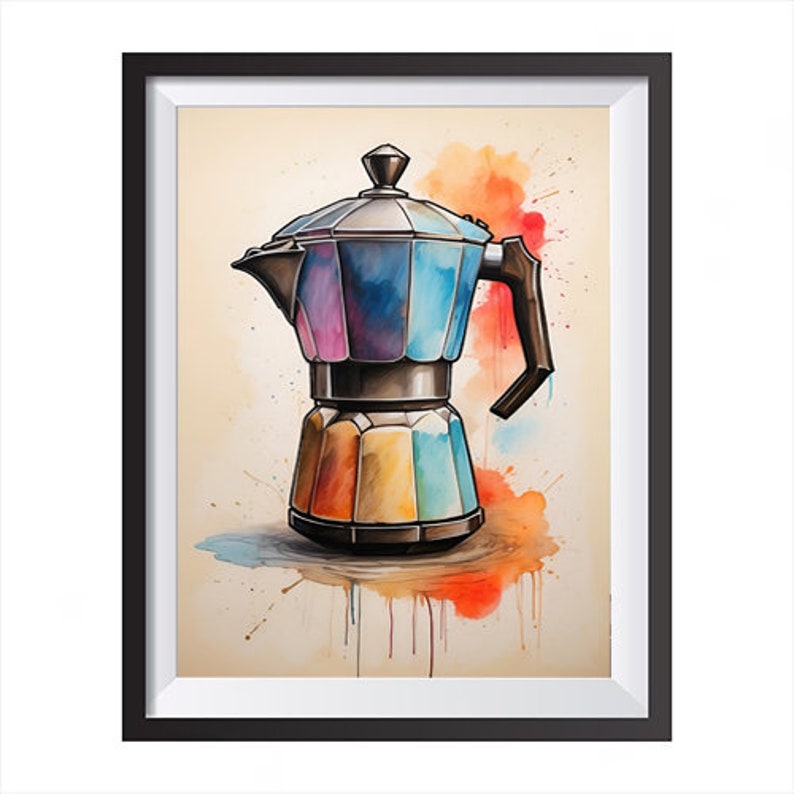 Coffee Art Poster, Easy Download, Instant Download, Printable Present ...