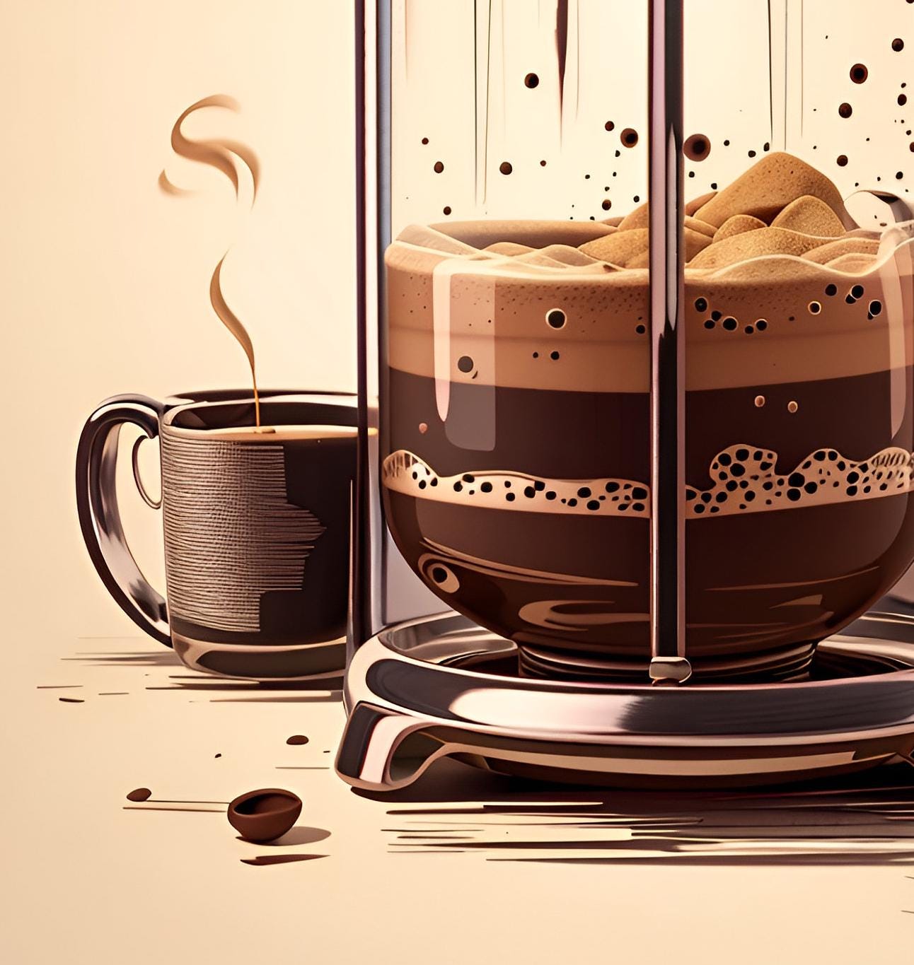 Coffee Art Poster, Easy Download, Instant Download, Printable Present ...