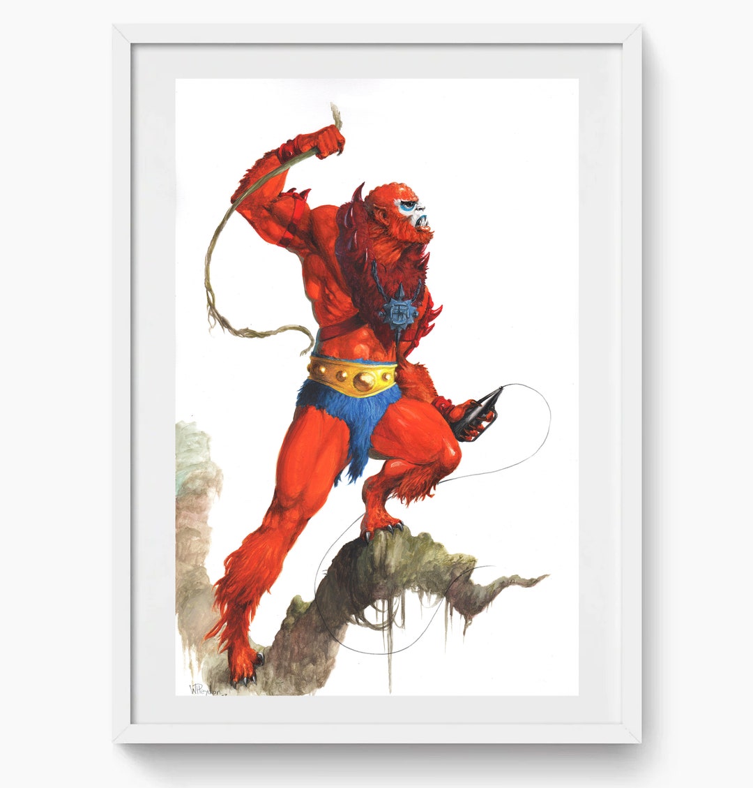Beastman ORIGINAL FINE ART 52 Masters Series Gouache on Bristol, 11 X ...