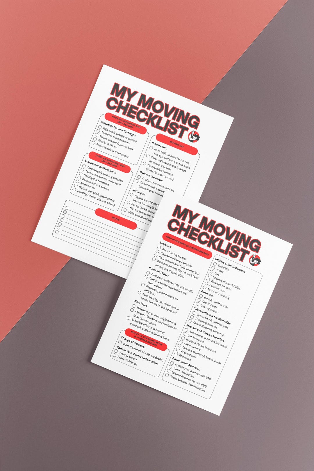 Ultimate Moving Magic Planner, Declutter Checklist, Moving Guide ...