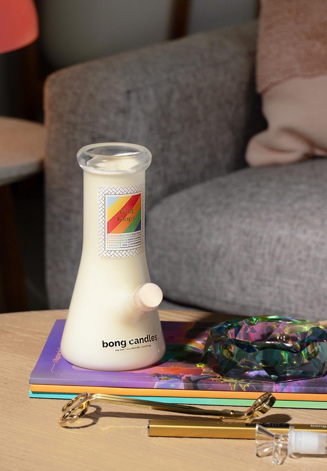 Fruit Loops Bongcandle | Scented Soy Wax Novelty Candle for Stoners ...