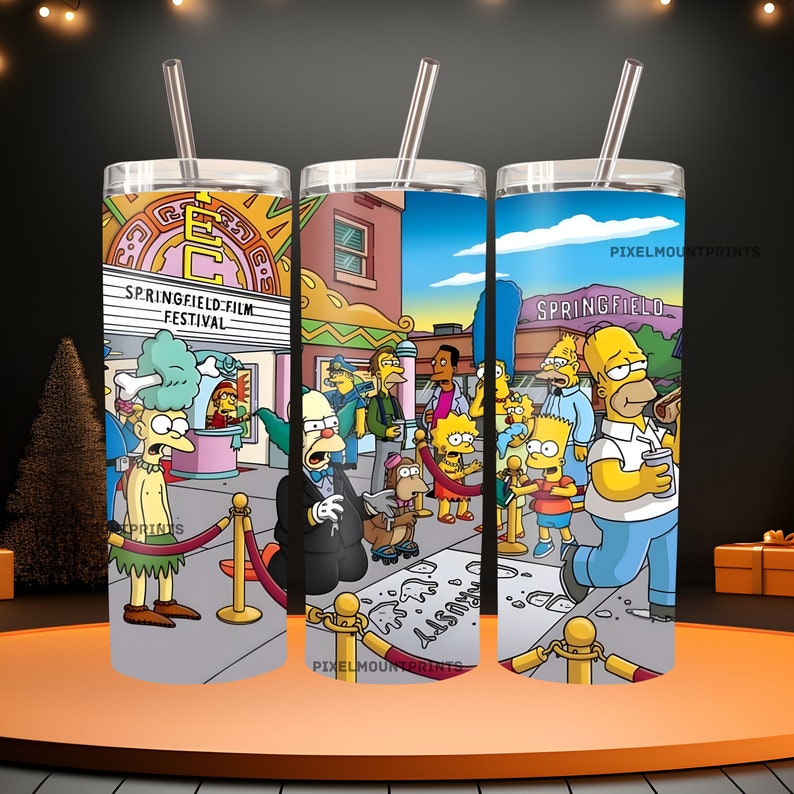 50 Simpsons Tumbler Wraps ,simpson Cartoon Tumbler Wraps 20 Oz ...