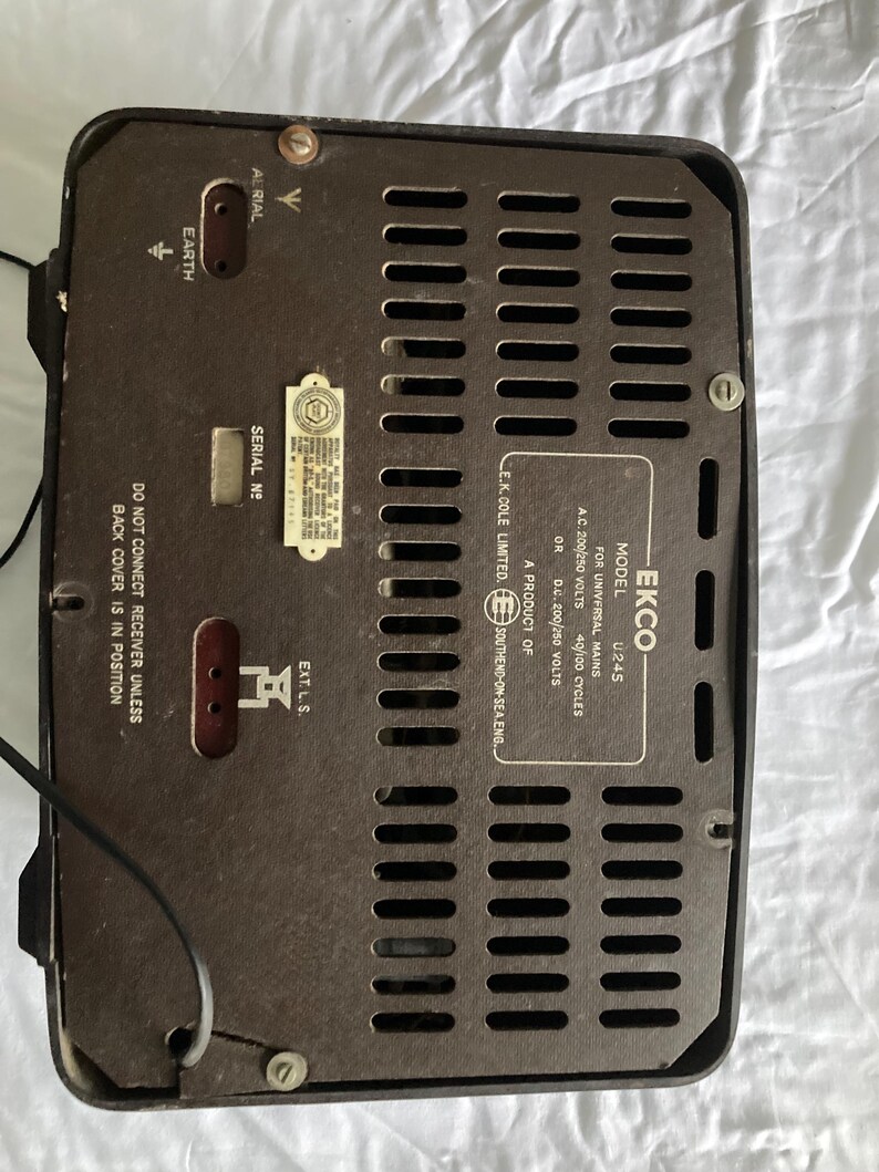 EKCO Vintage Radio Model U245 - Etsy