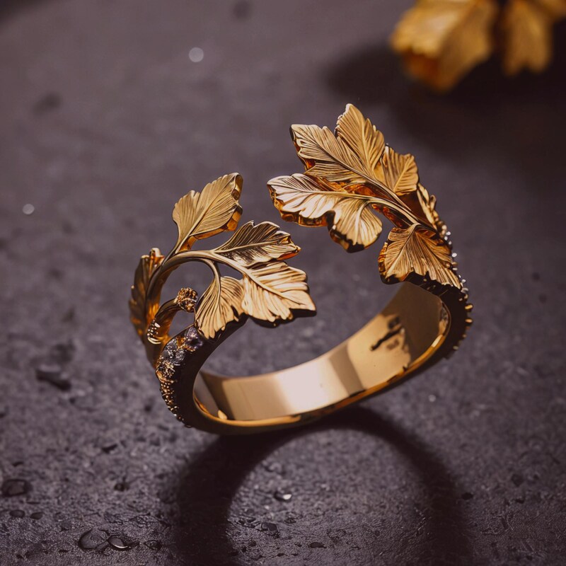 Leaf Ring - Etsy