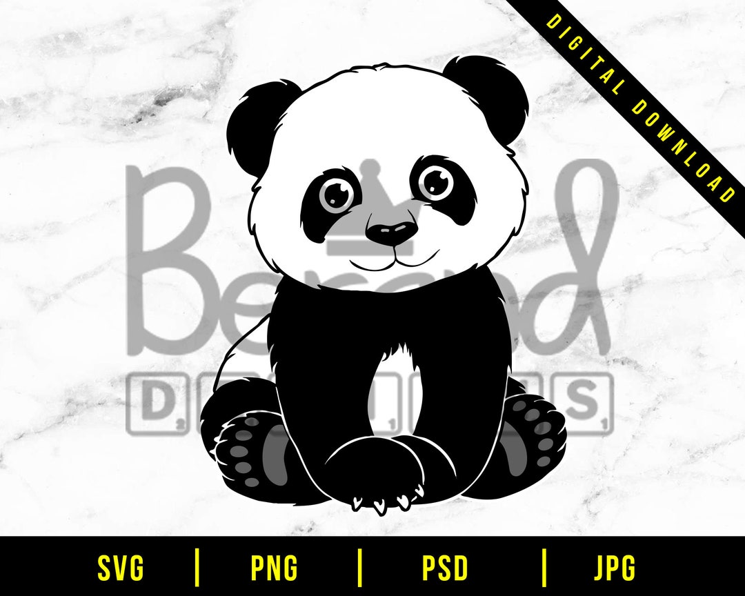 Panda SVG, Bear SVG, Vector Panda, Panda Bear Svg, Png, Jpg, Panda File ...