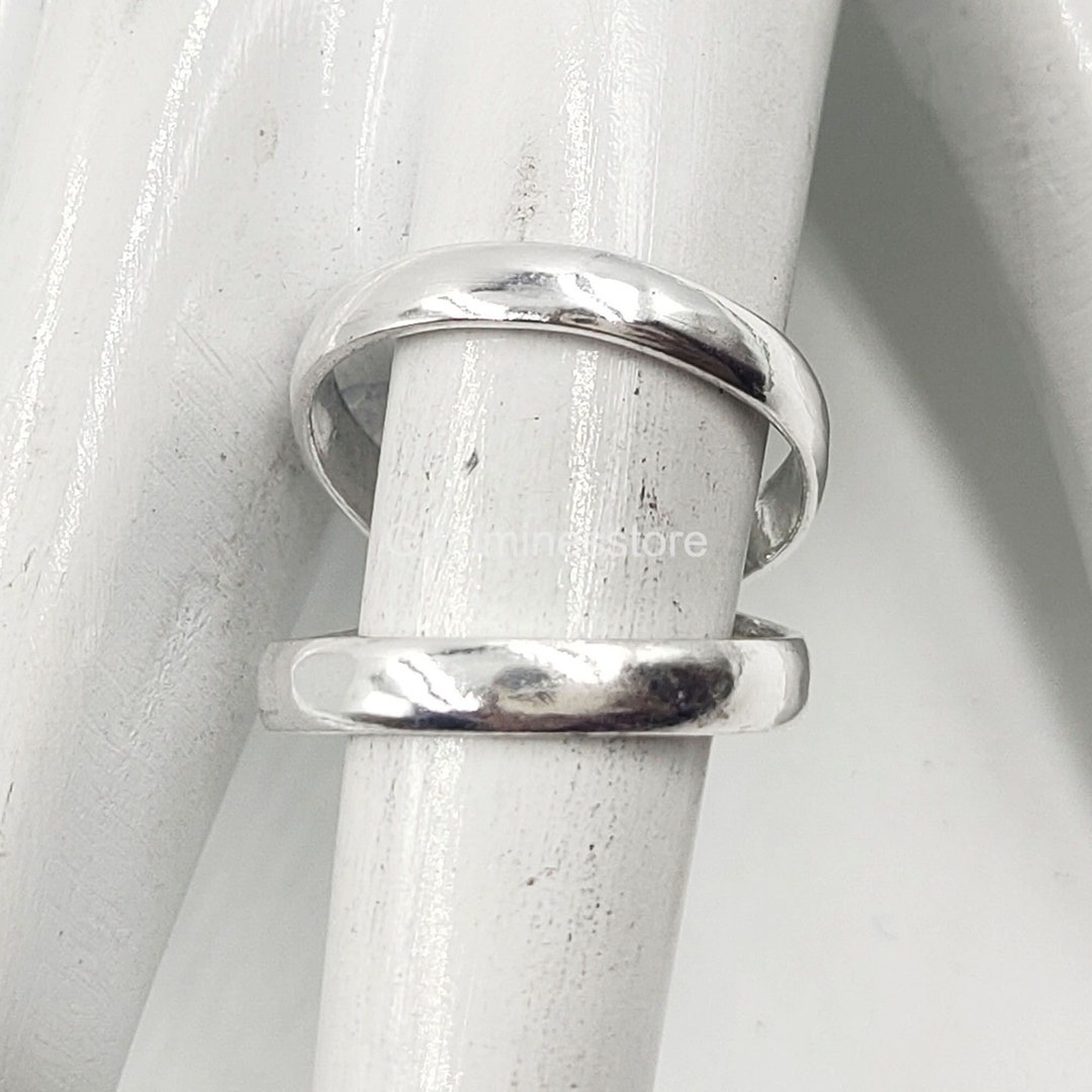 925 Sterling Silver, Designer Ring, Both Rings, Splint Knuckle Ring ...