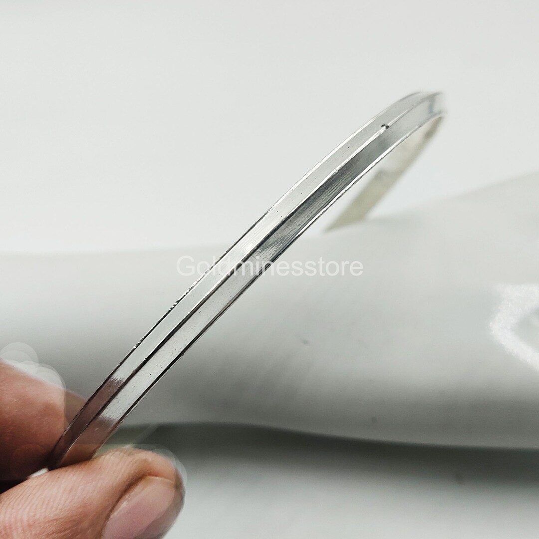 Sterling Silver Kara One Edge Traditional Sikh Bangle,handmade 925 ...