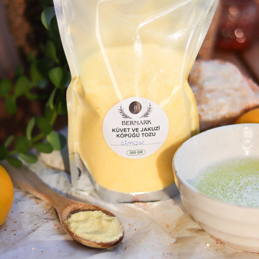 Lemon Bubble Bath Powder, Refreshing Lemon Soak Spa Experience - Etsy
