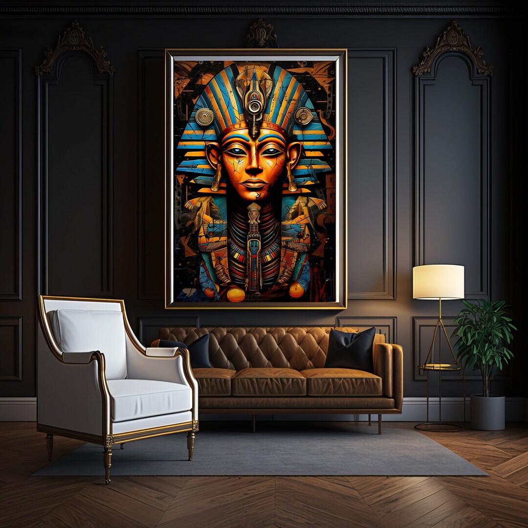 Abstract Pharaoh God Art Print: Egyptian Mythology (digital Download ...