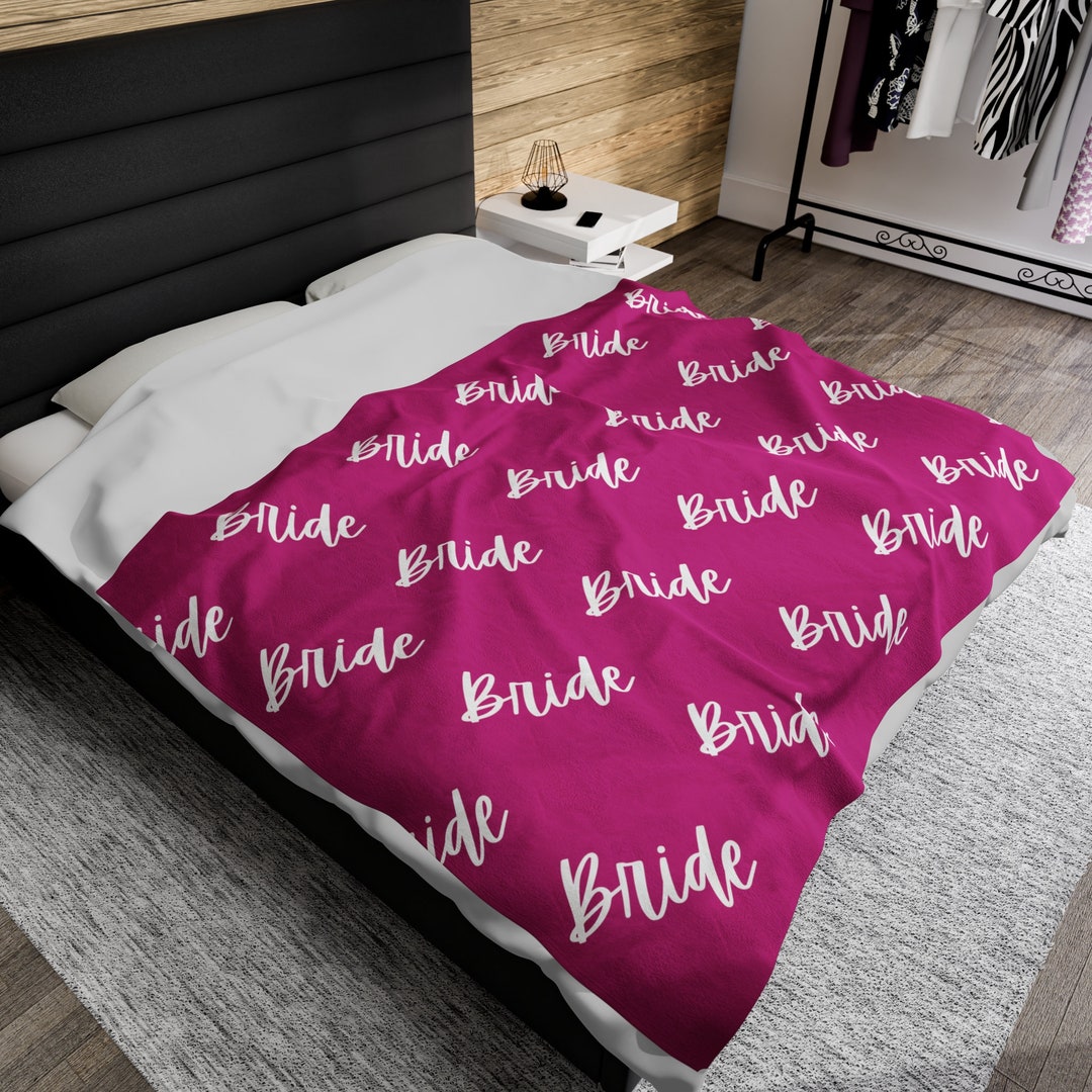 Barbie Style Bridal Bridal Blanket Plush Bridal Blanket | Bachelorette ...