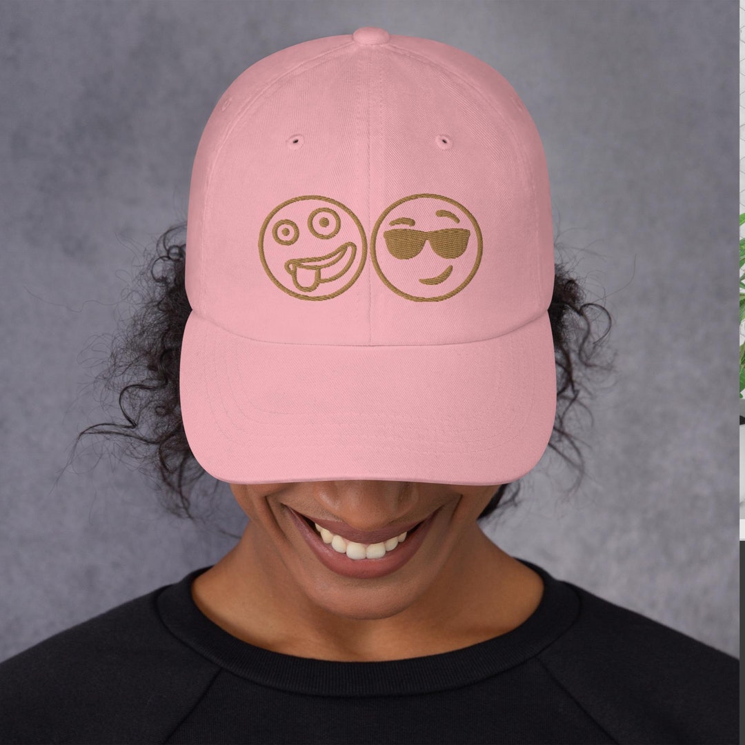 Embroidered Smiley Face Hat | Trucker | Emoji | Unisex Cap | Baseball ...
