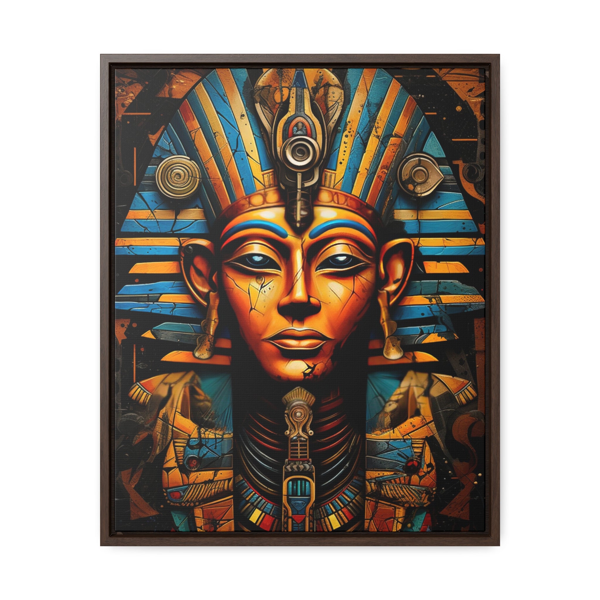 Abstract Egyptian God Gallery Canvas Wraps, Vertical Frame Egyptian ...