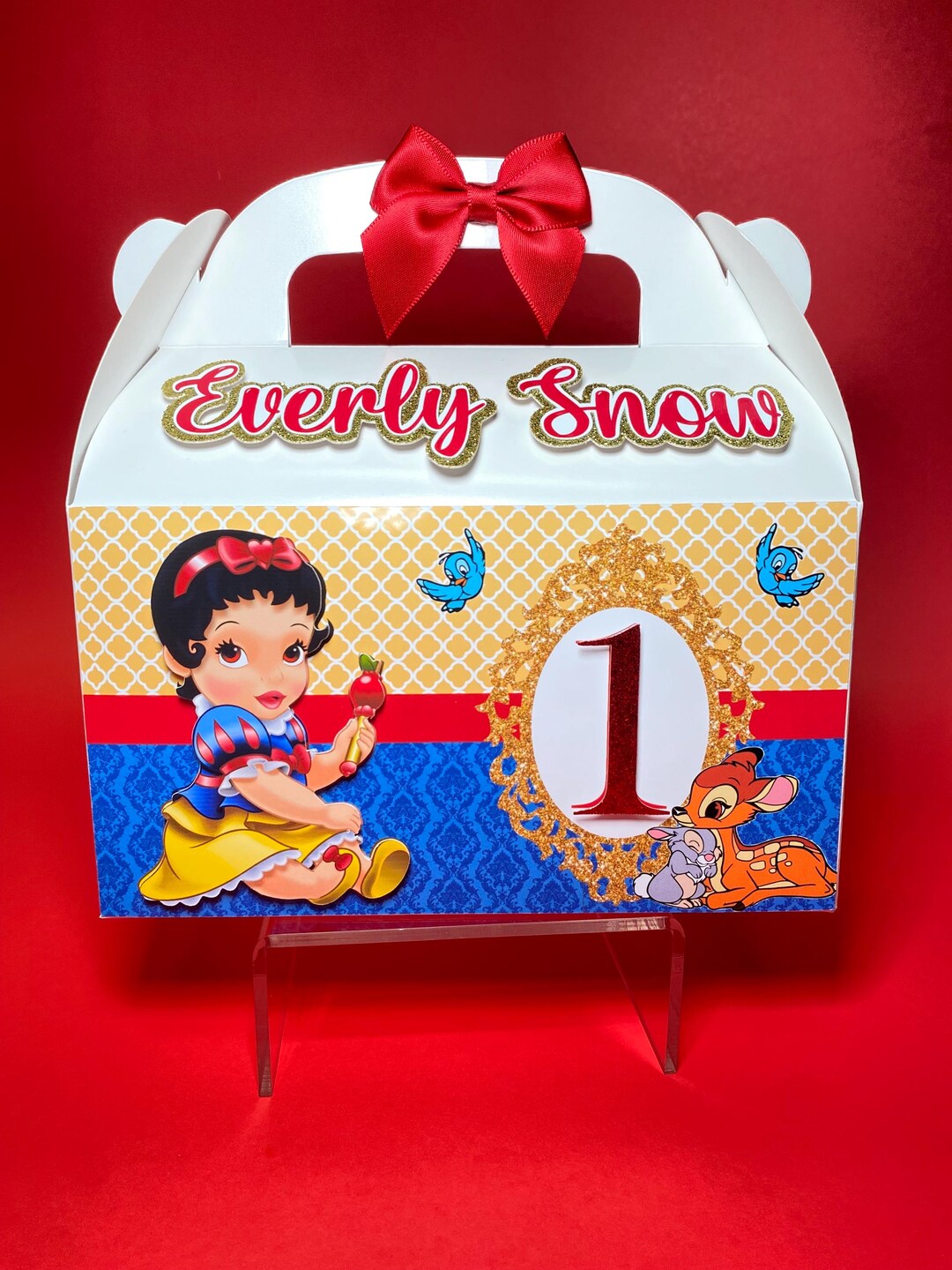 Snow White 3D Gable Boxes | Party Favors | Snow White Favor Boxes - Etsy