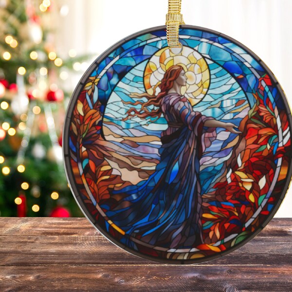 Stained Glass Angel With Arms - Etsy