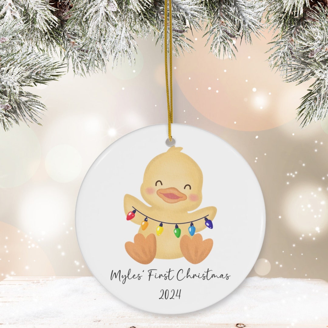 Baby's First Christmas Ornament 2024 | Personalized Name Ornament ...
