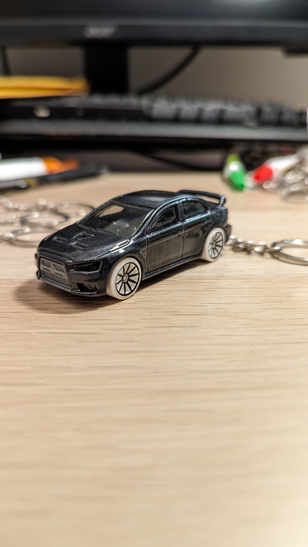 Custom Mitsubishi Lancer Evolution Keychain - Etsy