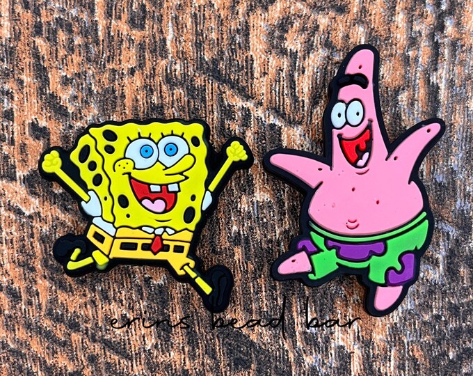 Spongebob Silicone Focal, Patrick Star Focal Bead, Cartoon Focal ...