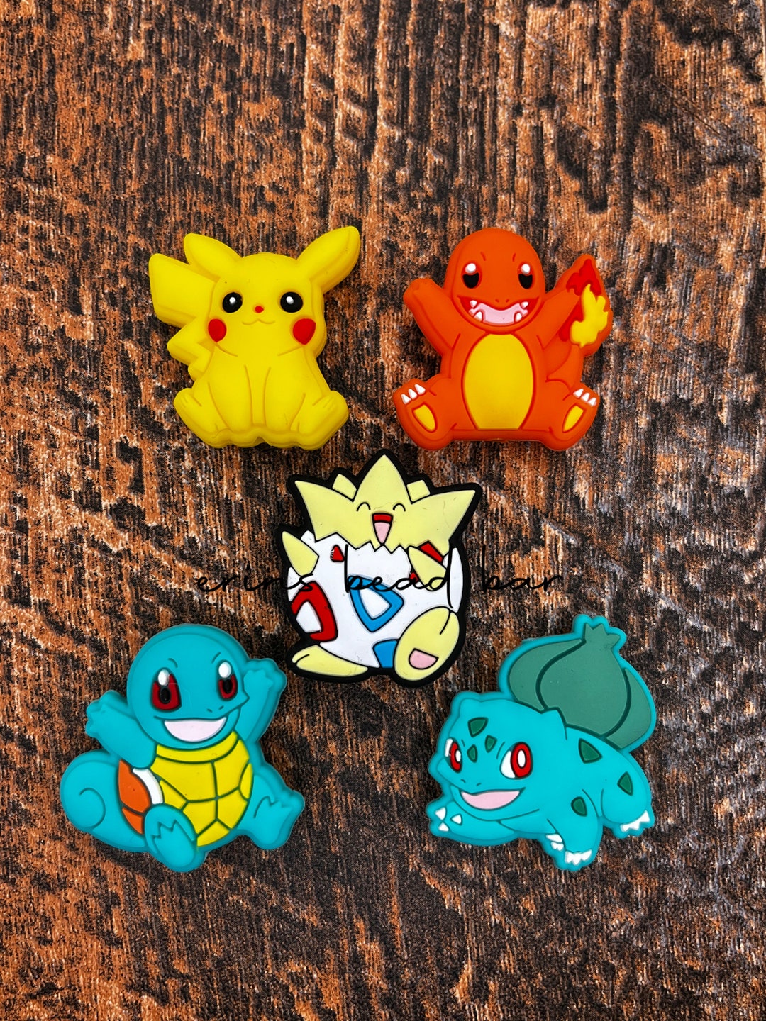 Pokemon Silicone Focal, Pikachu Focal Bead, Charmander Focal, Squirtle ...