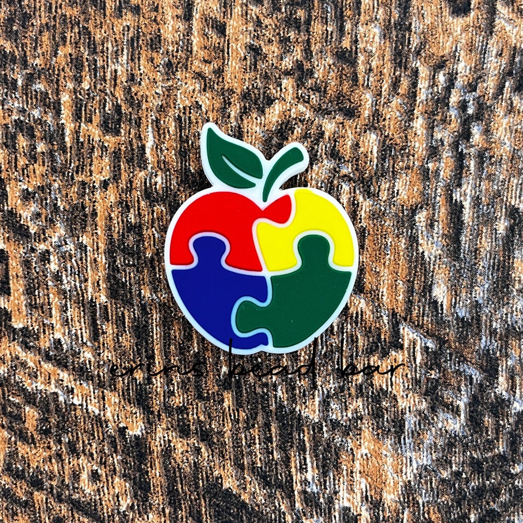Autism Apple Focal, Puzzle Piece Focal, Apple Focal, Back to School ...