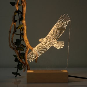 Eagles LED Sign for Dad, LED Football Sports Fan Lamp, 3D LED Night ...