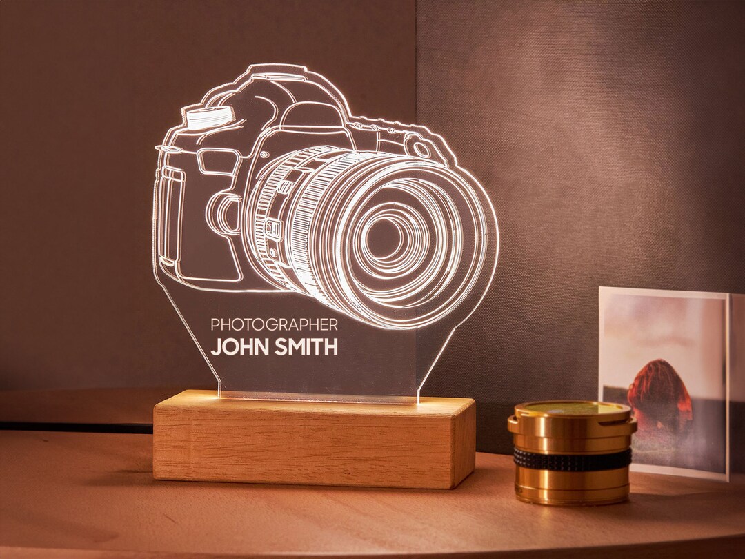 Camera Led Lamp Photographer Gift, 3D Illusion Lamp, Night Light for ...