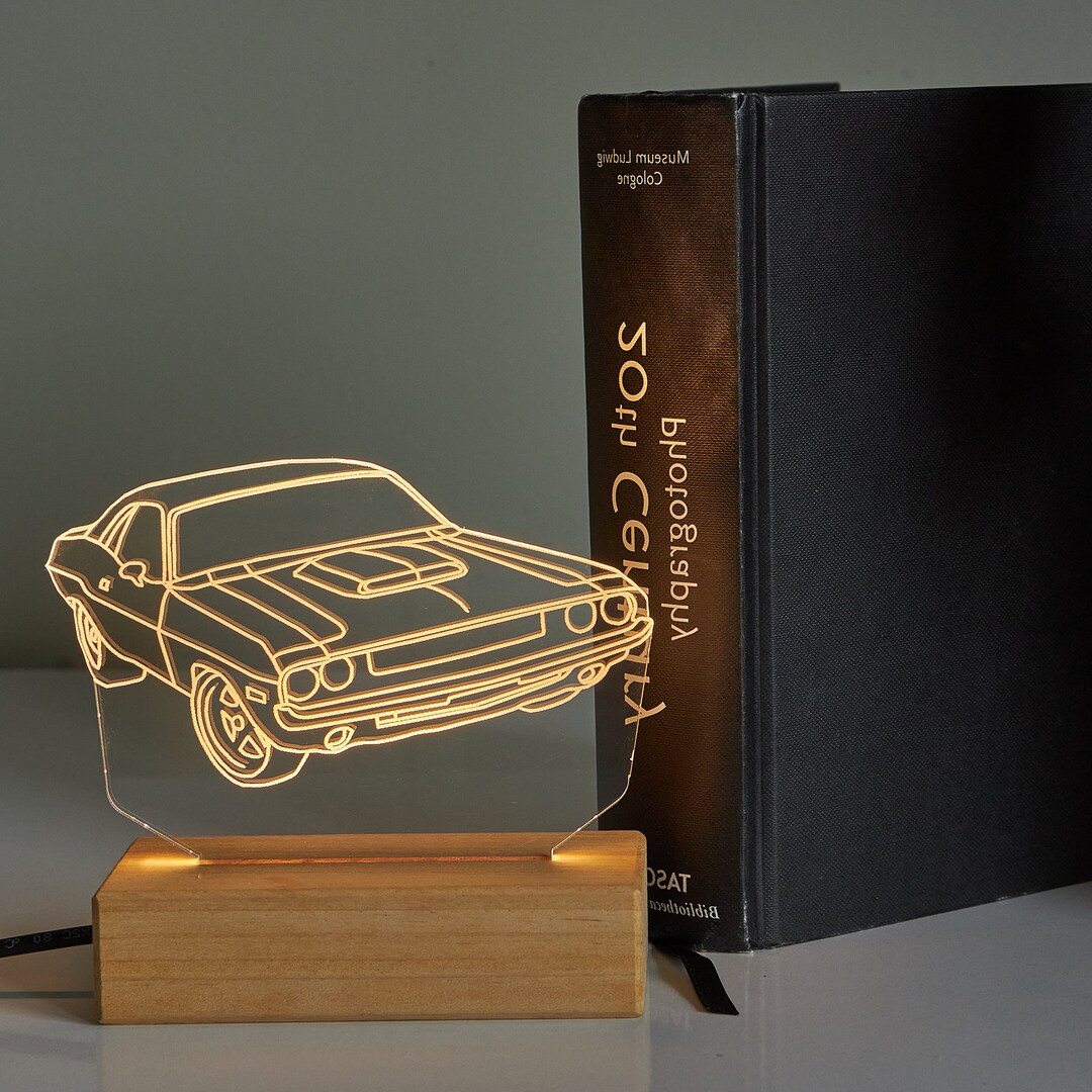 Vintage Car Design LED Light as Gift for Him, Table Lamp Car Lover Gift ...