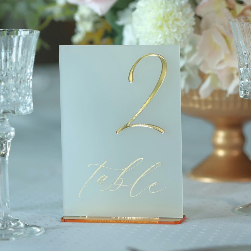Acrylic Table Numbers Wedding - Etsy