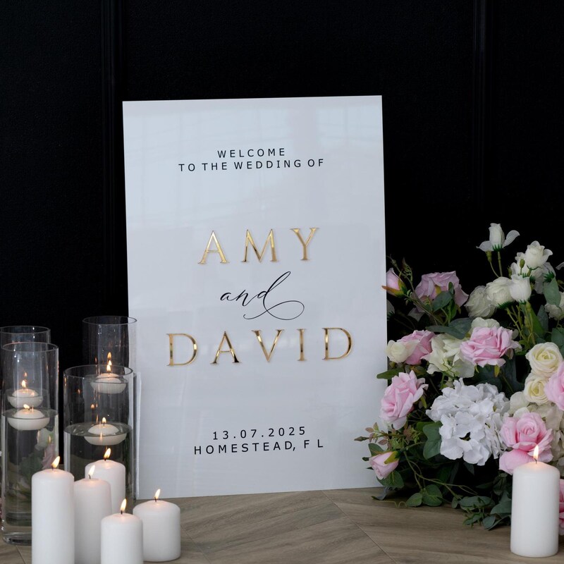 Acrylic Wedding Signs - Etsy