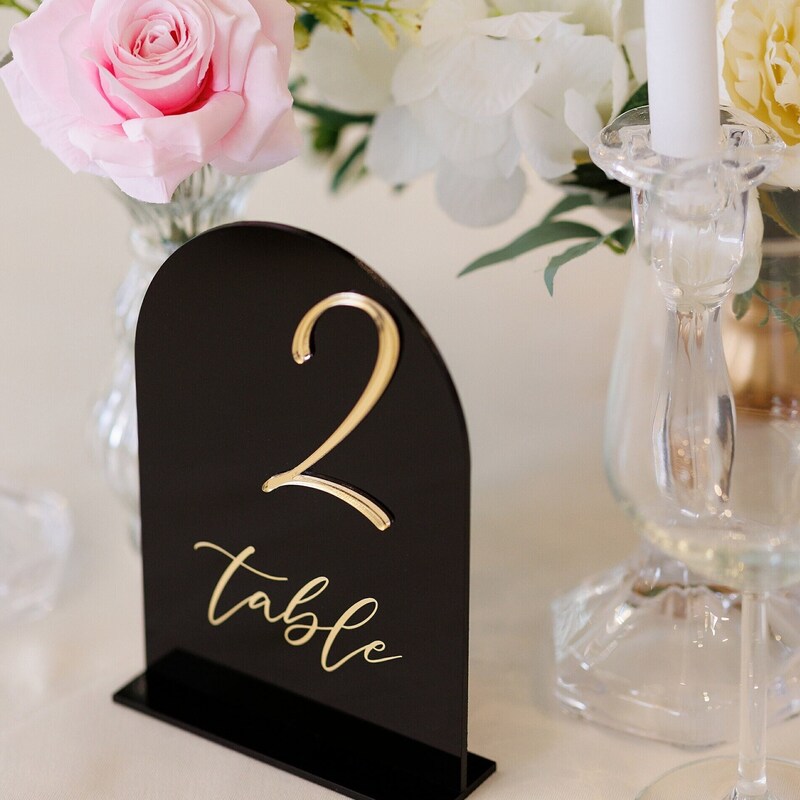 Black Table Numbers - Etsy
