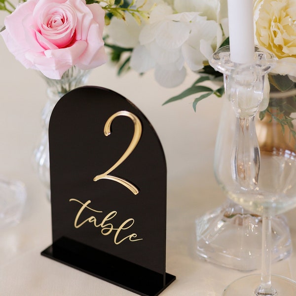 Black Table Numbers - Etsy