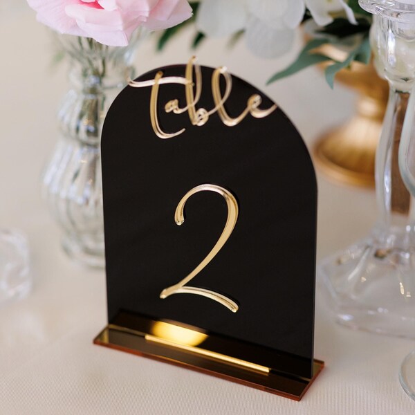 Black Table Numbers - Etsy