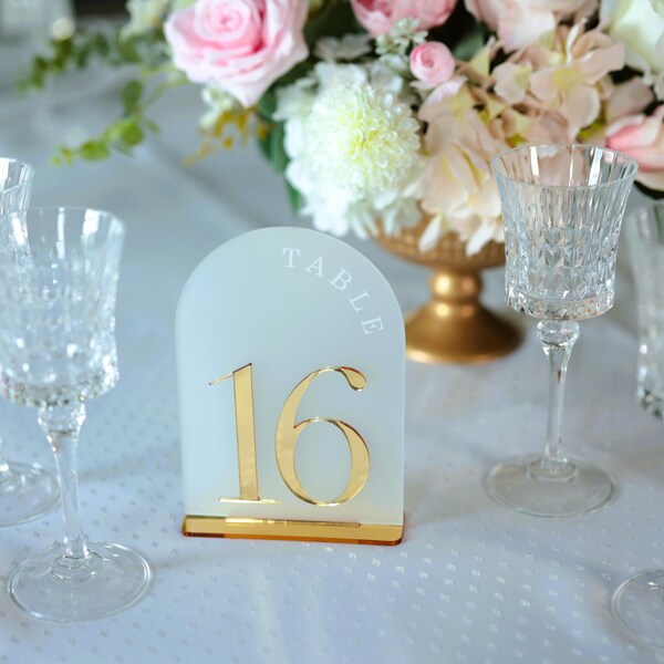 Acrylic Arch Table Number - Etsy